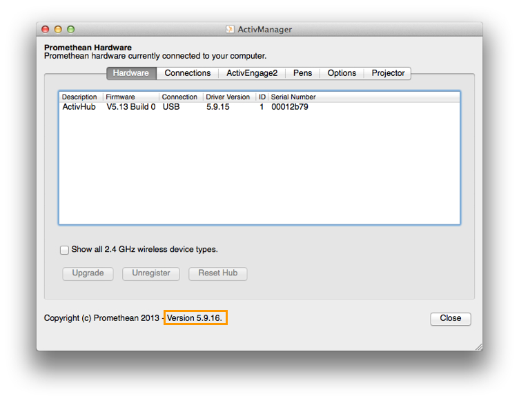 ActivExpression firmware upgrade information