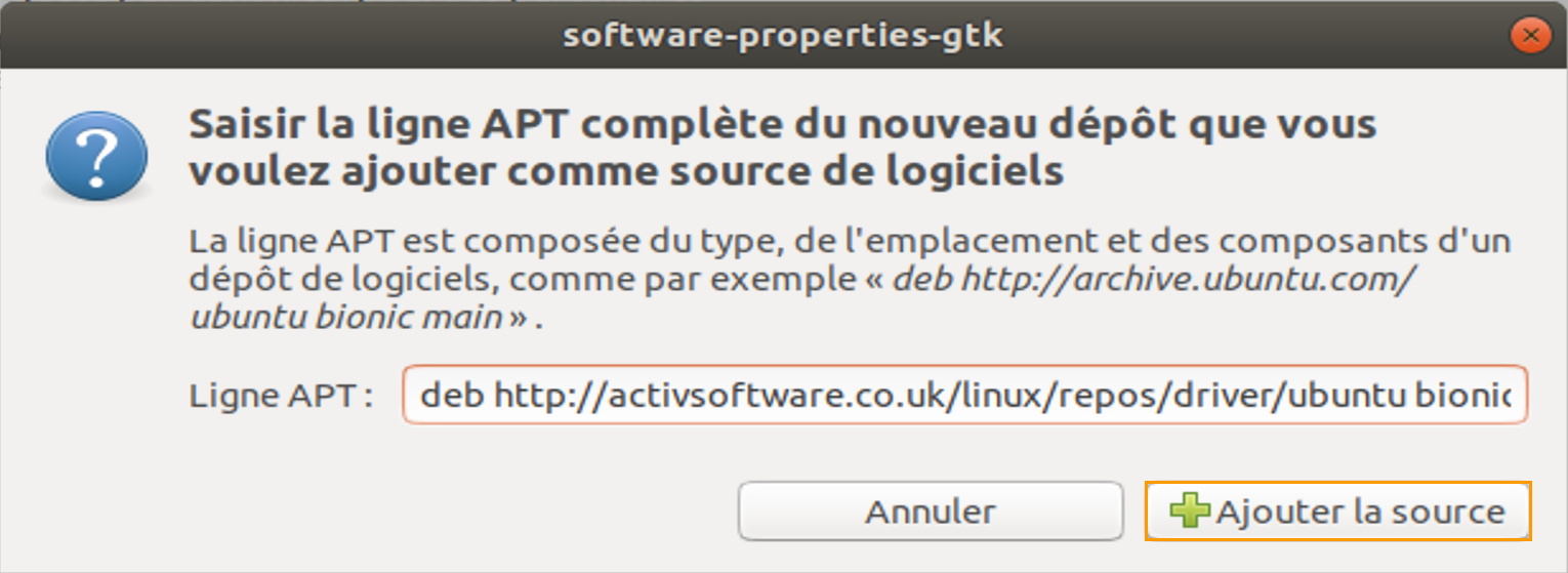 Comment installer ActivDriver sous Linux Ubuntu