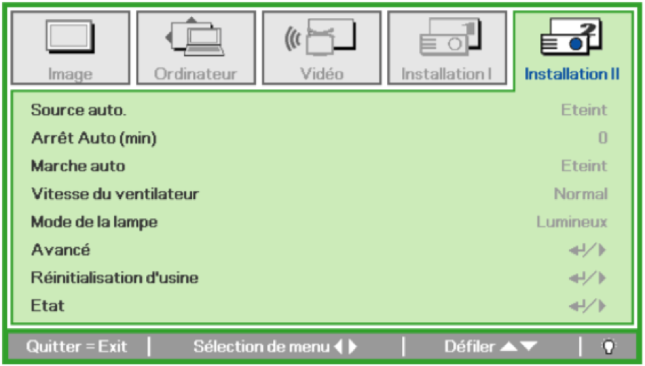 Configuration des vidéoprojecteurs PRM-45 et UST pour utiliser la 3D