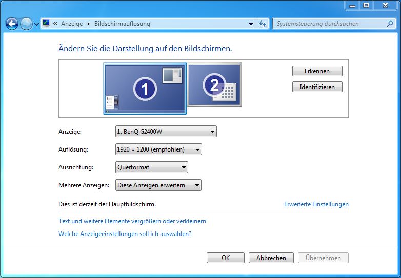Wie kann ich meinen Computerbildschirm erweitern?