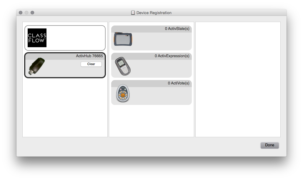 How do I register ActiVote devices in ActivInspire?