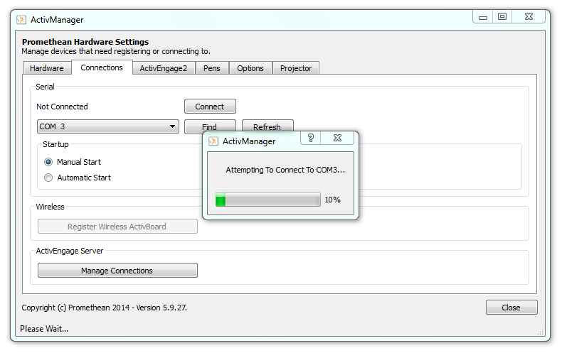 How do I connect my Bluetooth ActivBoard to my computer?