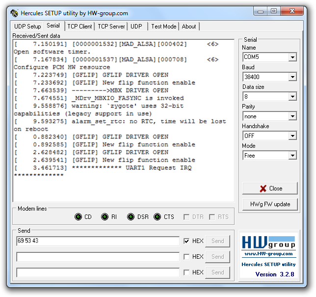 How do I check that the ActivPanel is receiving RS232 commands (using ...