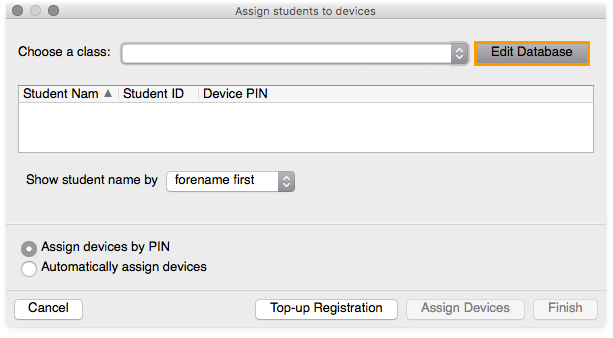 How do I create a student database?