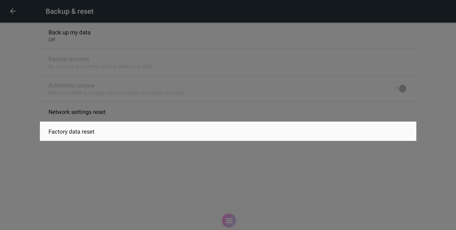 How do I factory reset my device?