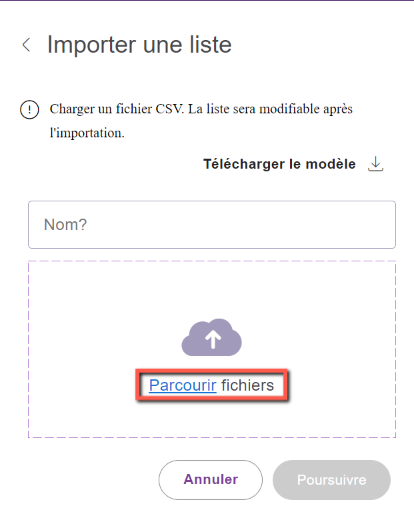 Comment importer des listes à partir d’un fichier CSV