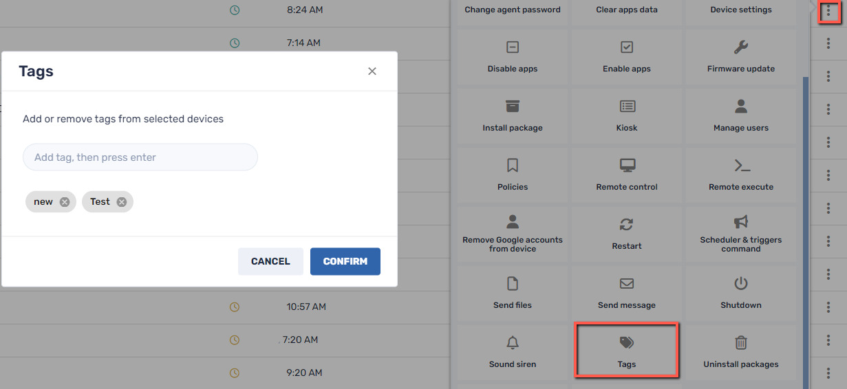 Radix VISO - Creating tags