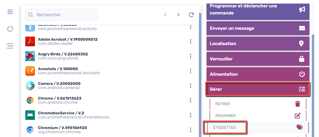 Radix VISO - Création d’étiquettes