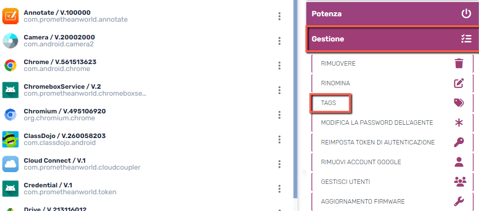 Radix VISO - Creazione di tag