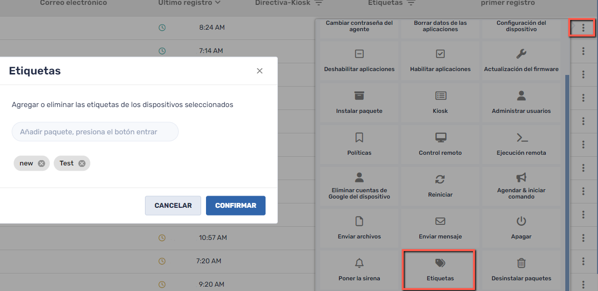 Radix VISO: creación de etiquetas