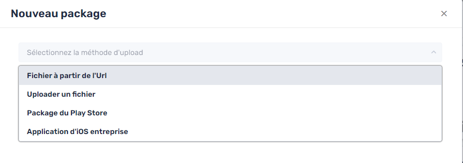 Comment envoyer des applications vers mes appareils dans Radix VISO