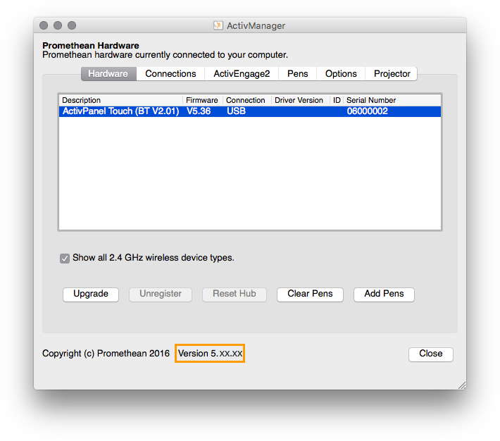 ActivPanel version 2 through 6 - Firmware upgrade instructions