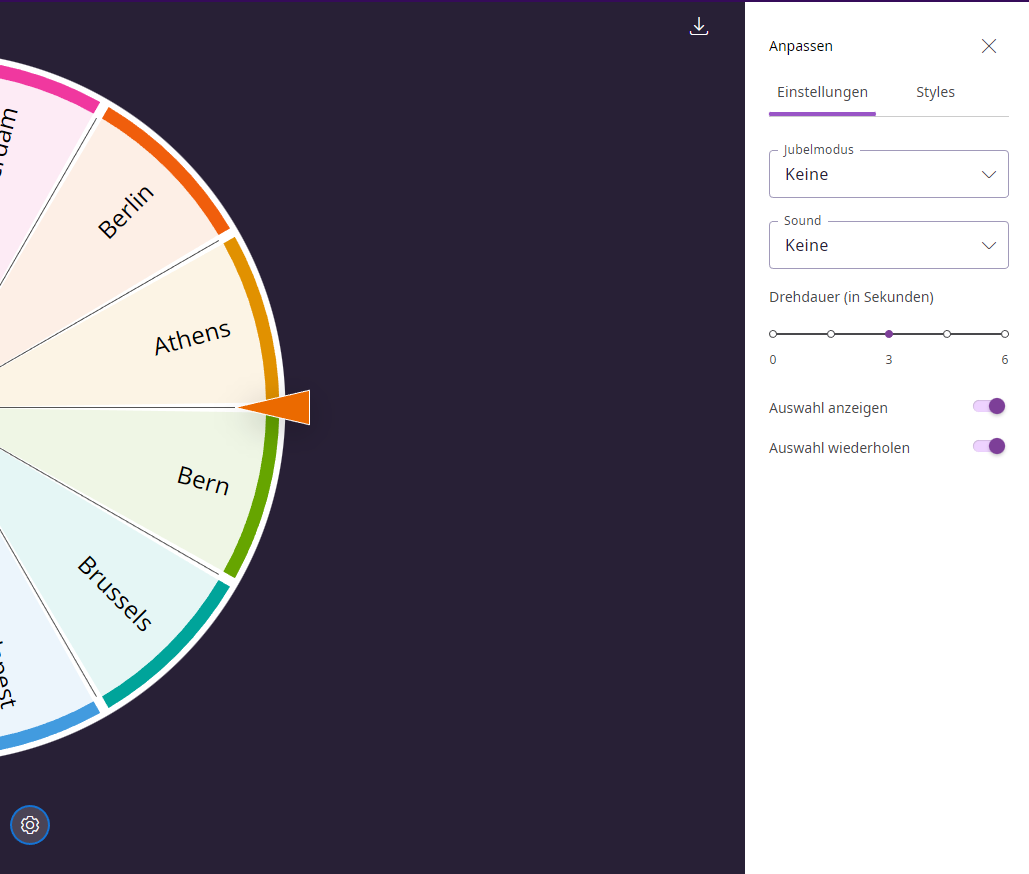 Erste Schritte mit dem Zufallsgenerator