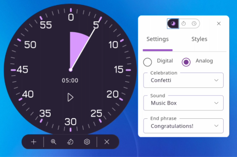 Getting started with the Timer App