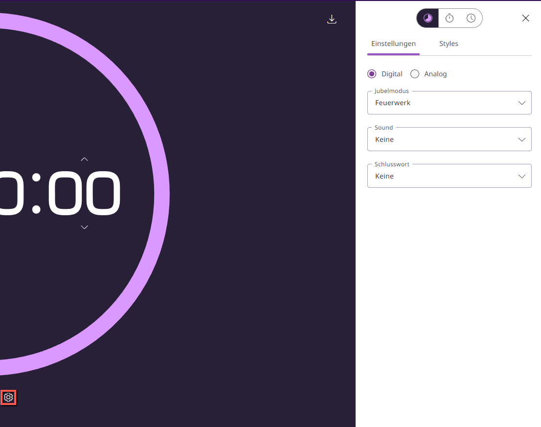 Erste Schritte mit der Stoppuhr-App