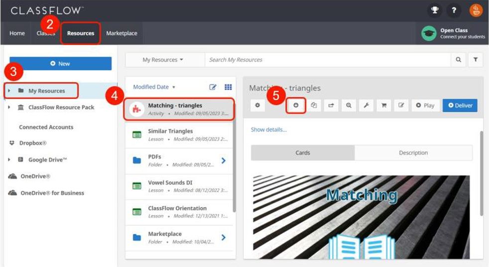 How to export or download ClassFlow Resources and import to Explain Everything