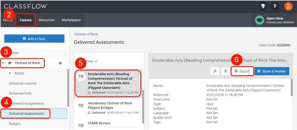 How to export or download ClassFlow Resources and import to Explain Everything