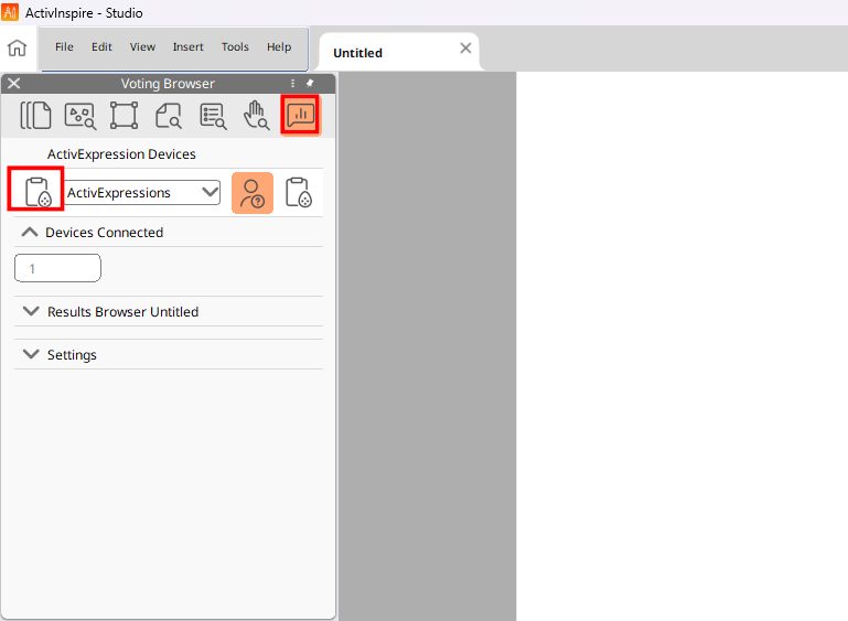 How do I register ActivExpression devices in ActivInspire?