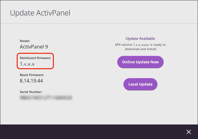 ActivPanel 9 Firmware Upgrade Instructions for versions 1.0.0.172 and 1 ...