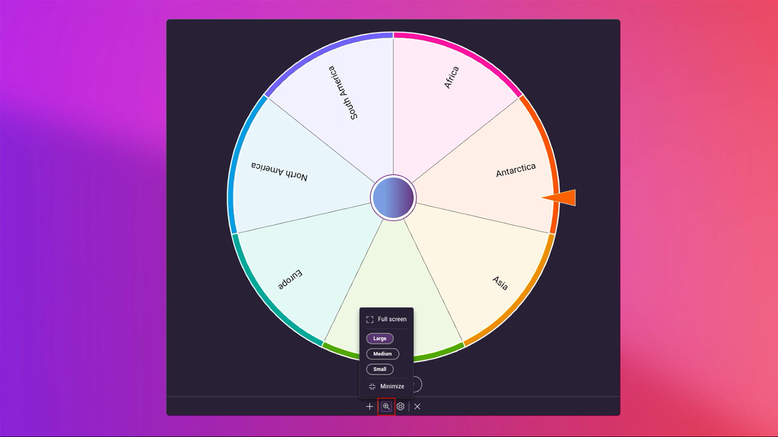 Primeros pasos con la aplicación Ruleta