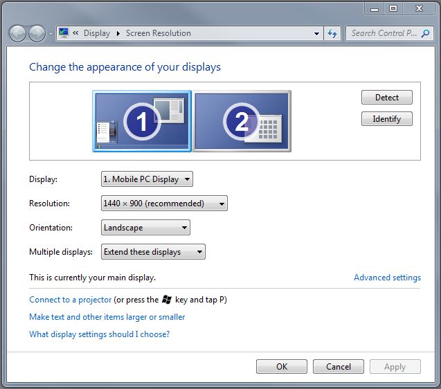 How can I extend my computer display?