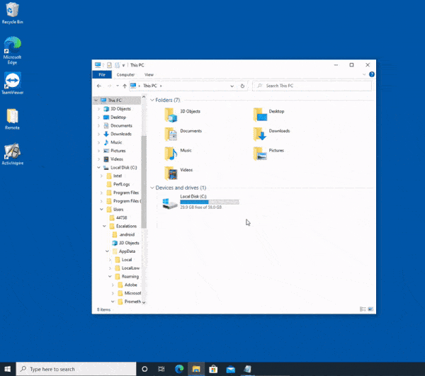 How do I manually uninstall ActivInspire on Windows?