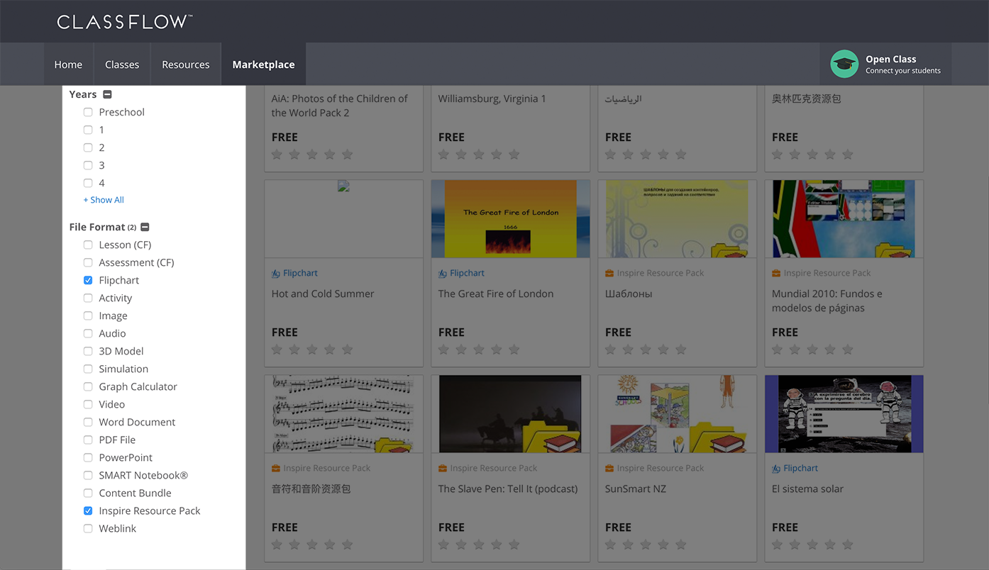 Where can I download ActivInspire Flipcharts and other resources?