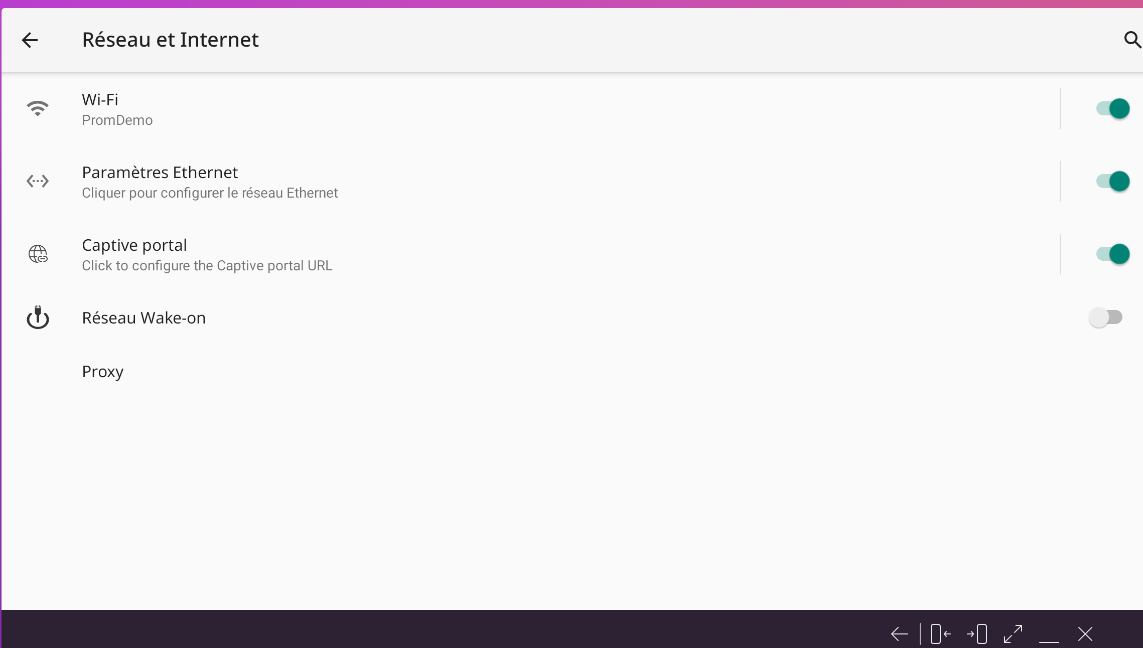 Configuration DNS de l'ActivPanel 9
