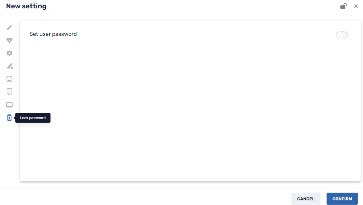 Resetting a PIN or password via Radix VISO