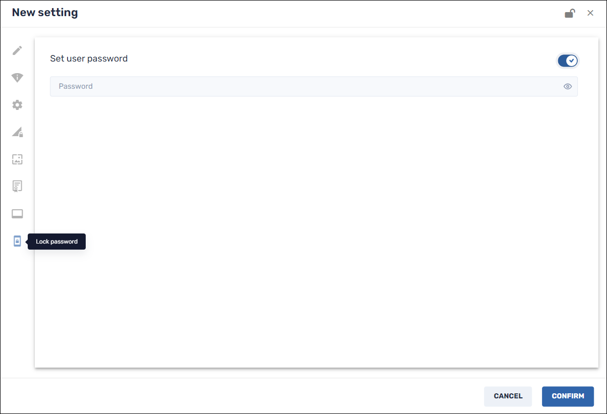 Resetting a PIN or password via Radix VISO