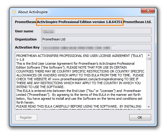 Which software version am I using?