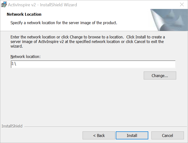 ActivInspire Network Install Instructions for Windows