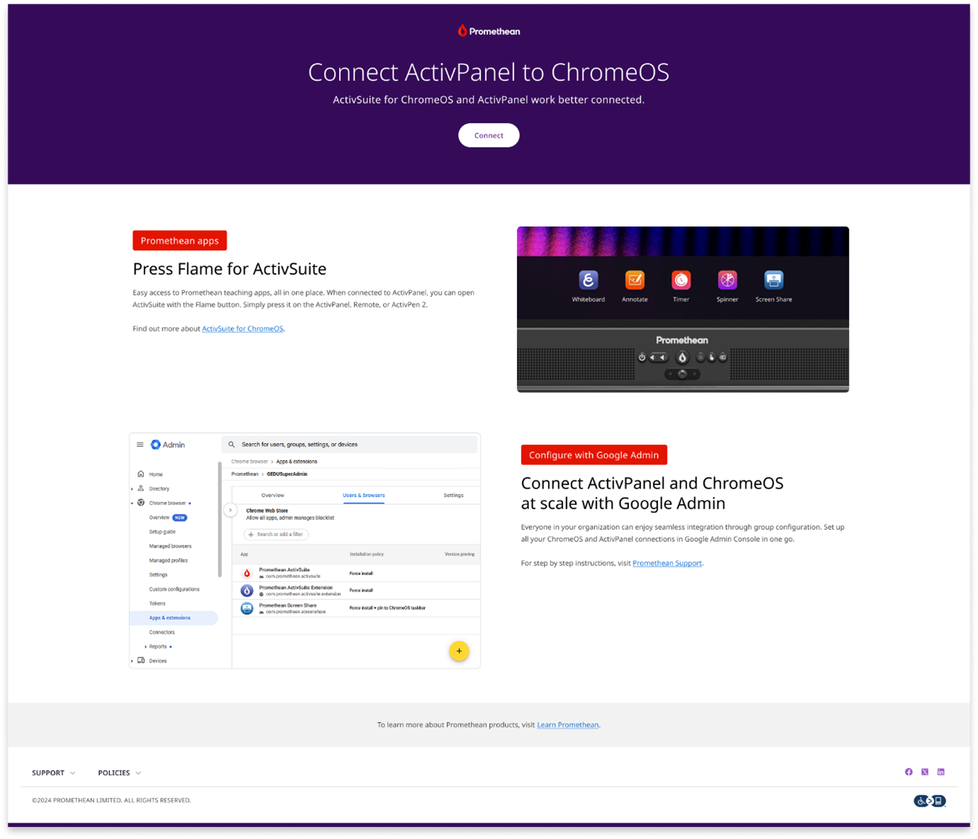 Promethean ActivSuite™ for Chrome devices – License Redemption Guide