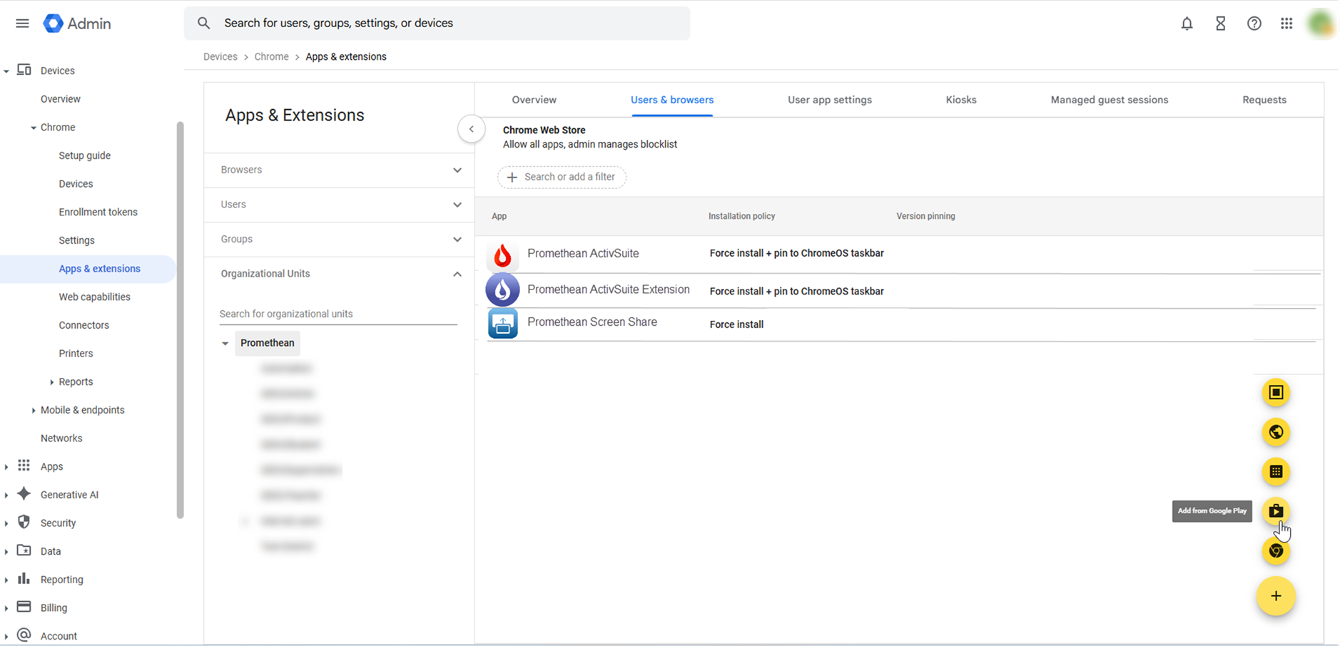 Promethean ActivSuite™ for Chrome devices – License Redemption Guide